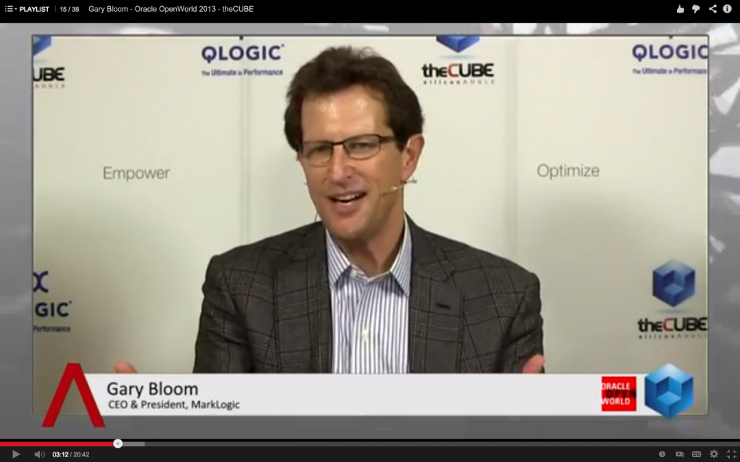 Gary Bloom MarkLogic - SiliconANGLE