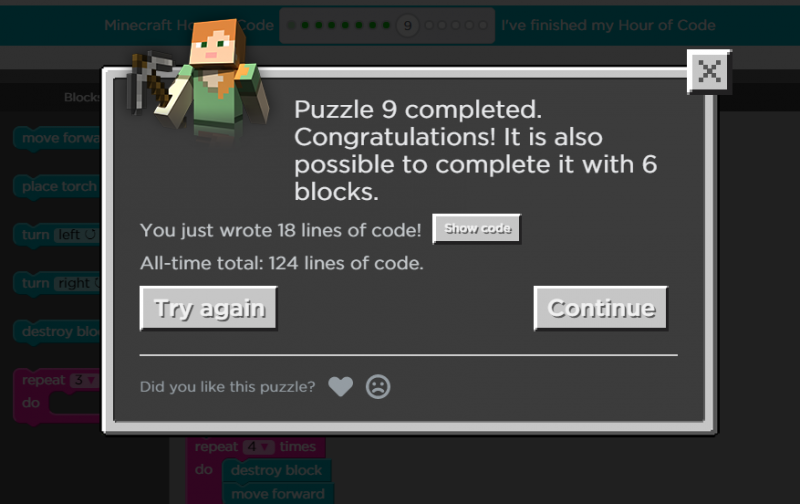 Microsoft and Code.org use Minecraft to teach kids how to code ...
