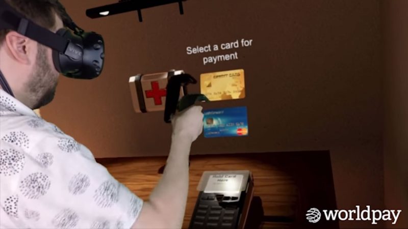 Swiping in VR: Worldpay demos credit card payments in virtual reality - SiliconANGLE