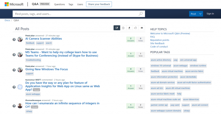 Microsoft launches new Q&A forum in preview to replace TechNet and MSDN - SiliconANGLE