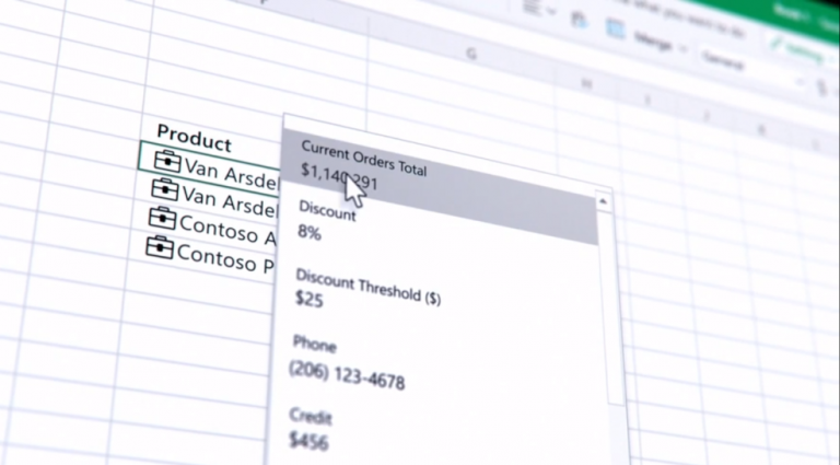 Microsoft adds 'third dimension' to Excel with custom data types ...
