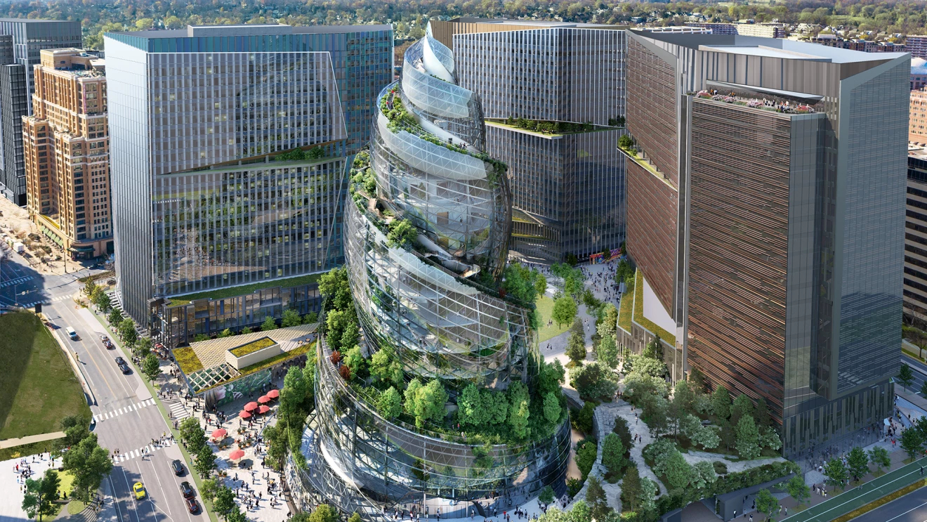 Amazon previews sprawling HQ2 campus that will accommodate 13,000 ...