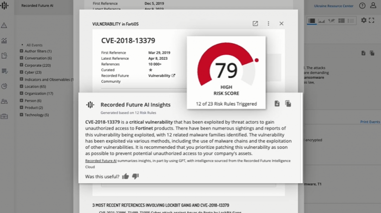Recorded Future launches GPT-powered cybersecurity analytics tool ...