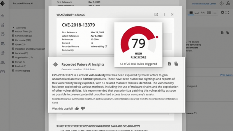 Recorded Future launches GPT-powered cybersecurity analytics tool ...