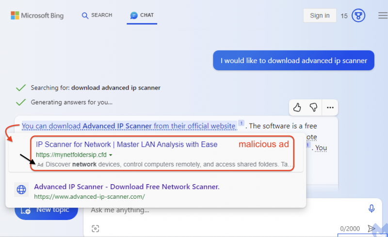 Scammers target Microsoft's AI chatbot Bing Chat with malicious ads ...