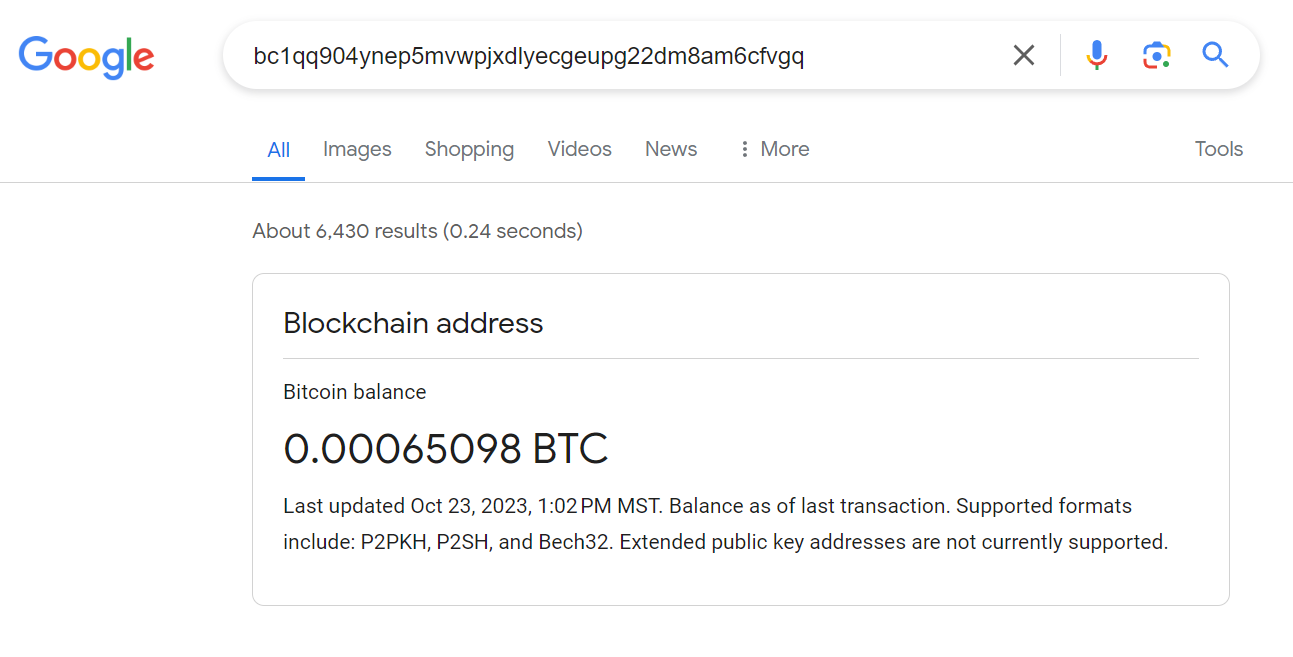 Google Search now includes crypto wallet balances for bitcoin, Fantom and other blockchains ...