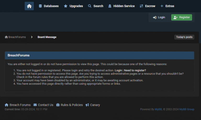 After FBI takedown, hacking site BreachForums returns using original ...
