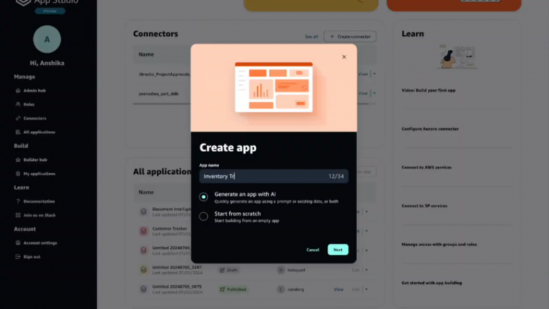 AWS introduces App Studio to speed up application development with AI ...